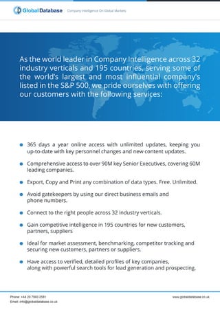 Global Database | PDF