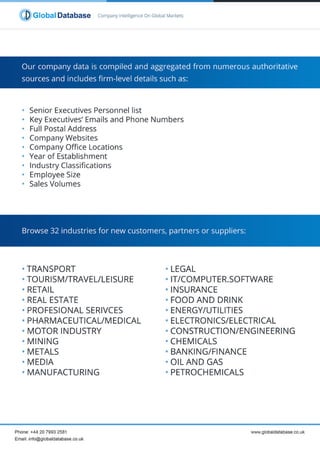 Global Database | PDF