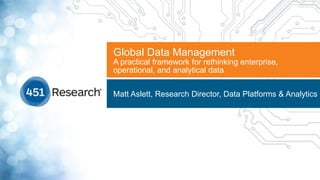 Global Data Management – a practical framework to rethinking enterprise ...