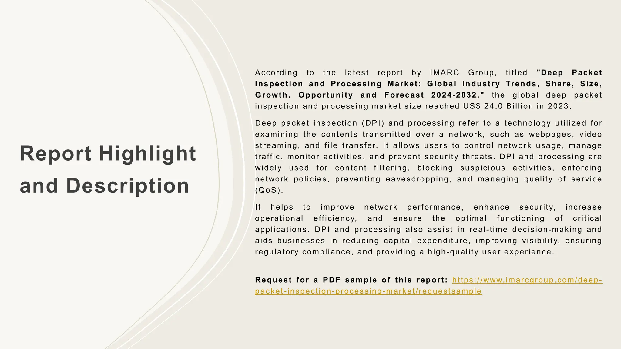 Deep Packet Inspection and Processing Market PPT: Growth, Outlook, Demand, Keyplayer Analysis ...