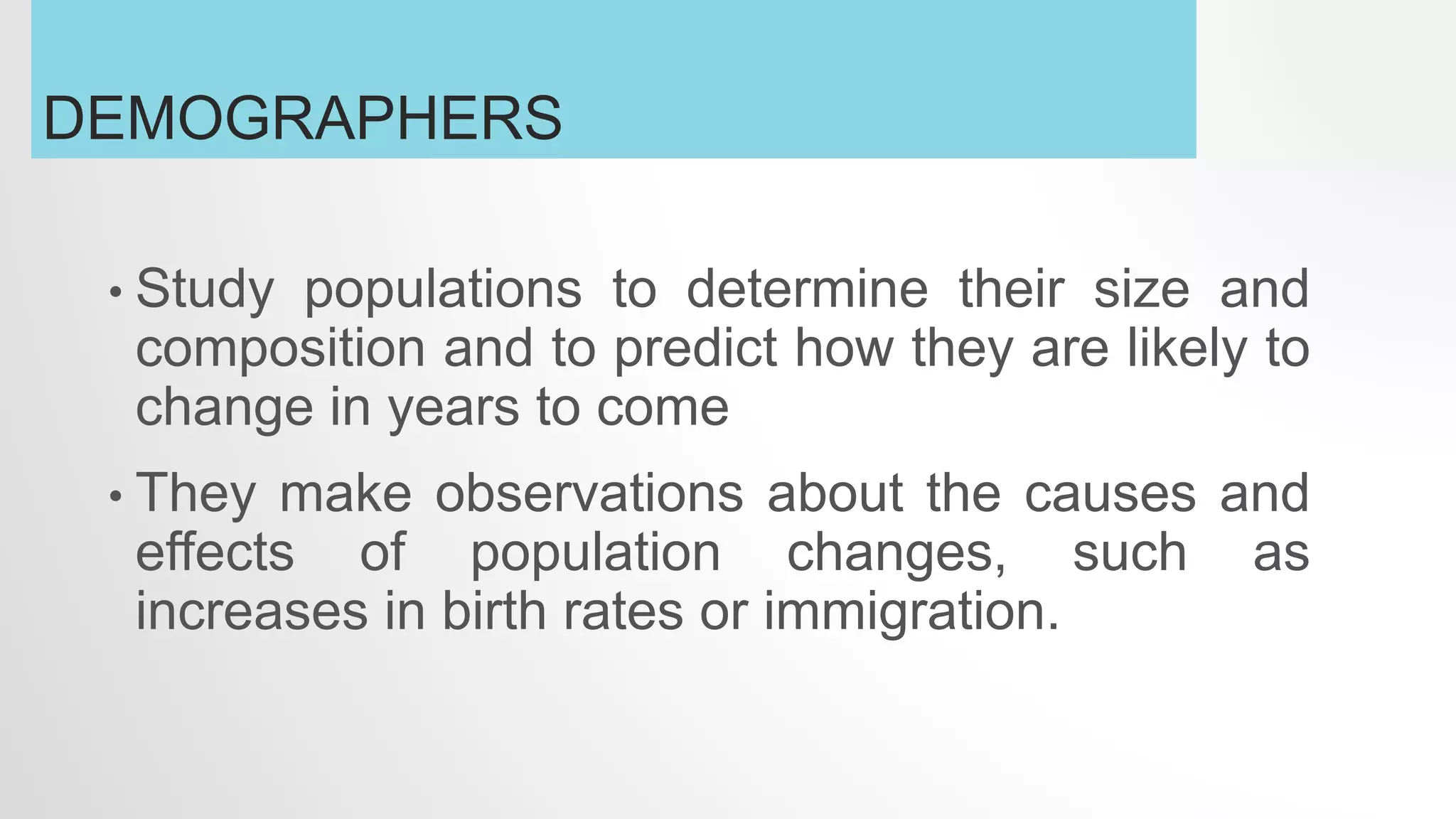 Global Demography | PPTX