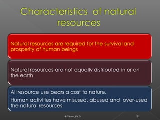 Global depletion and conservation of natural resources | PPT