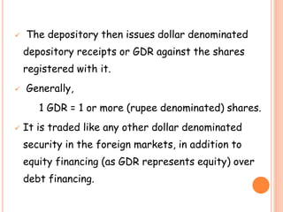 Global depository receipt | PPTX | Currencies | Economy