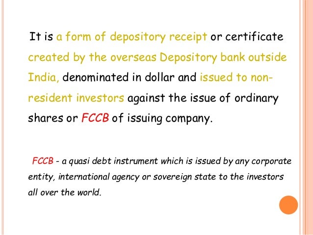 Global depository receipt