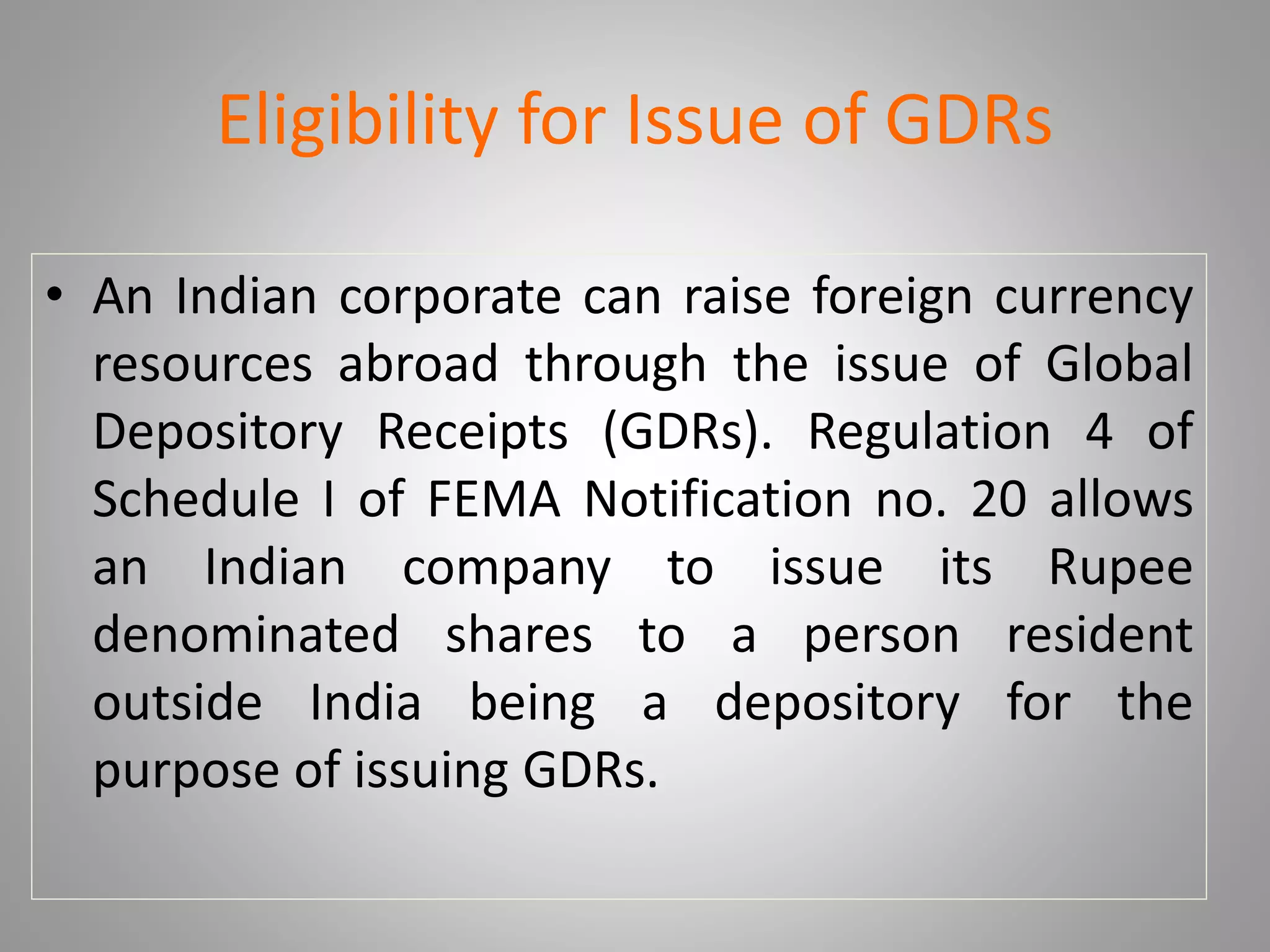Global depository receipts | PPTX