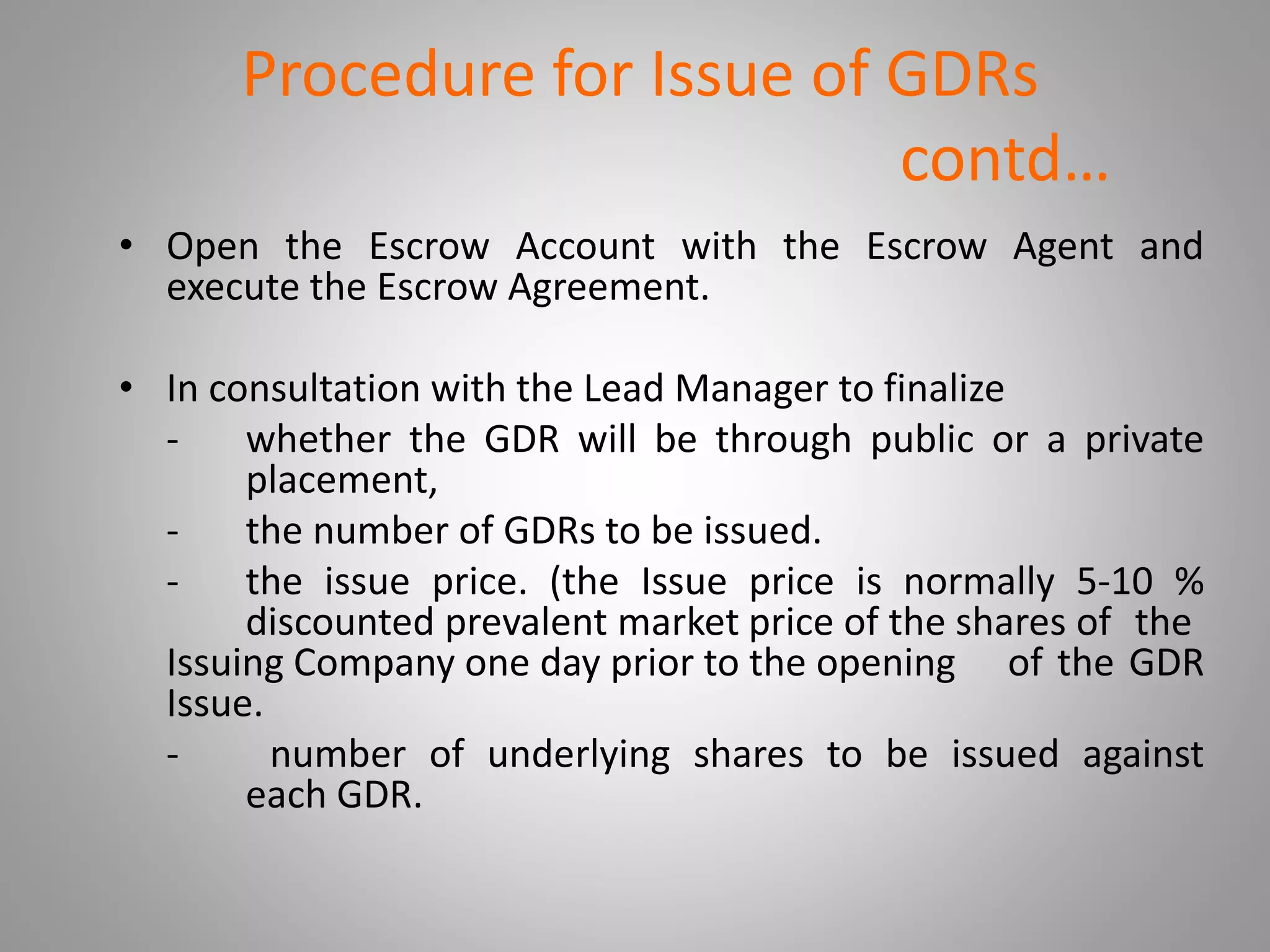 Global depository receipts | PPTX