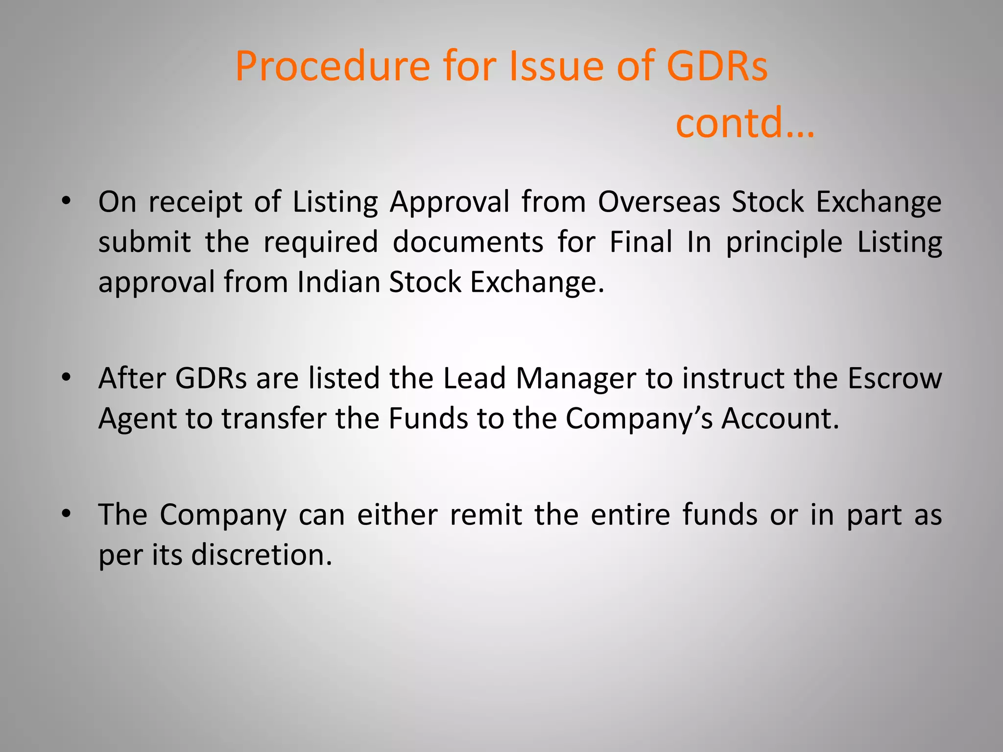 Global depository receipts | PPTX