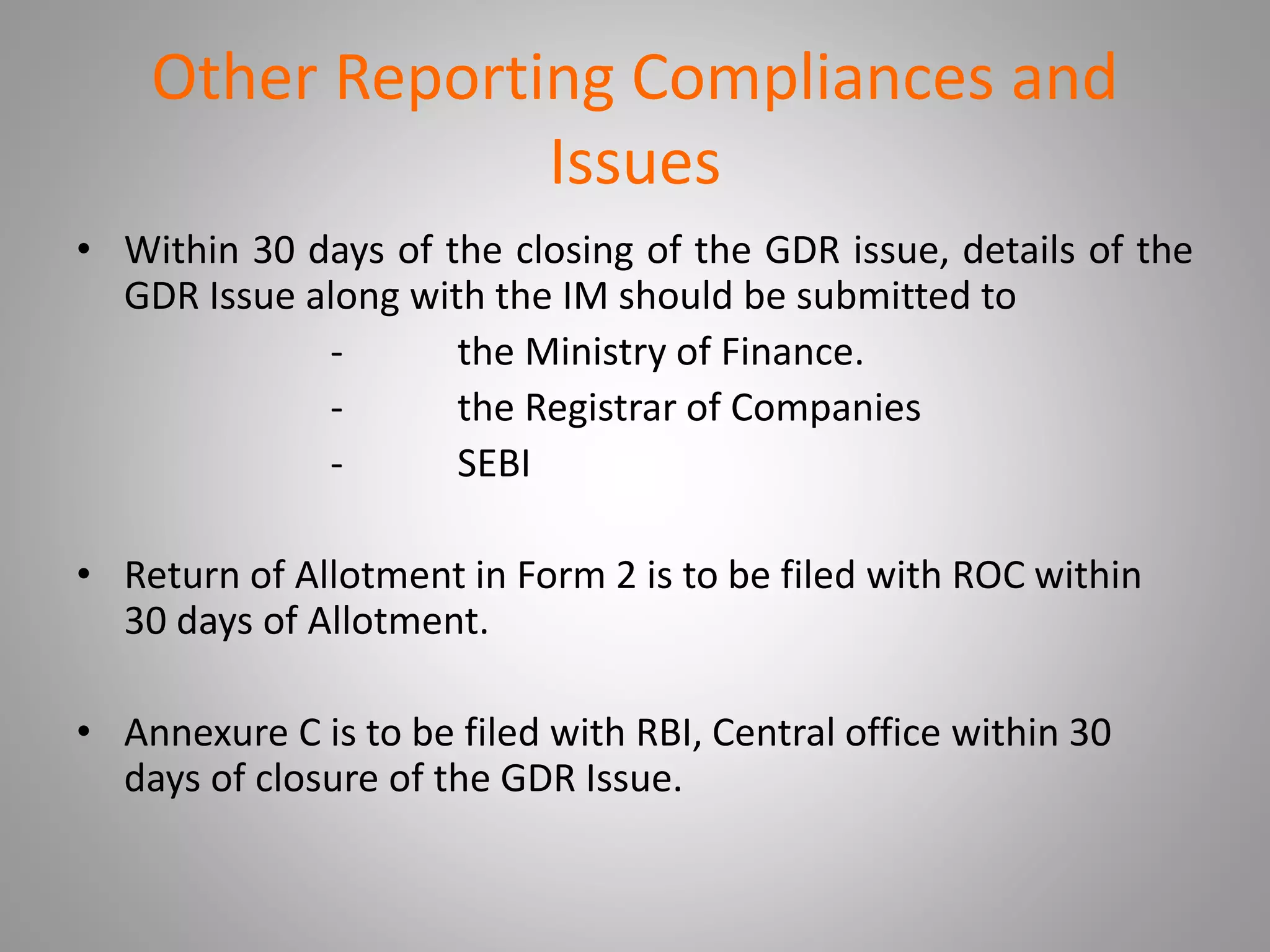 Global depository receipts | PPTX