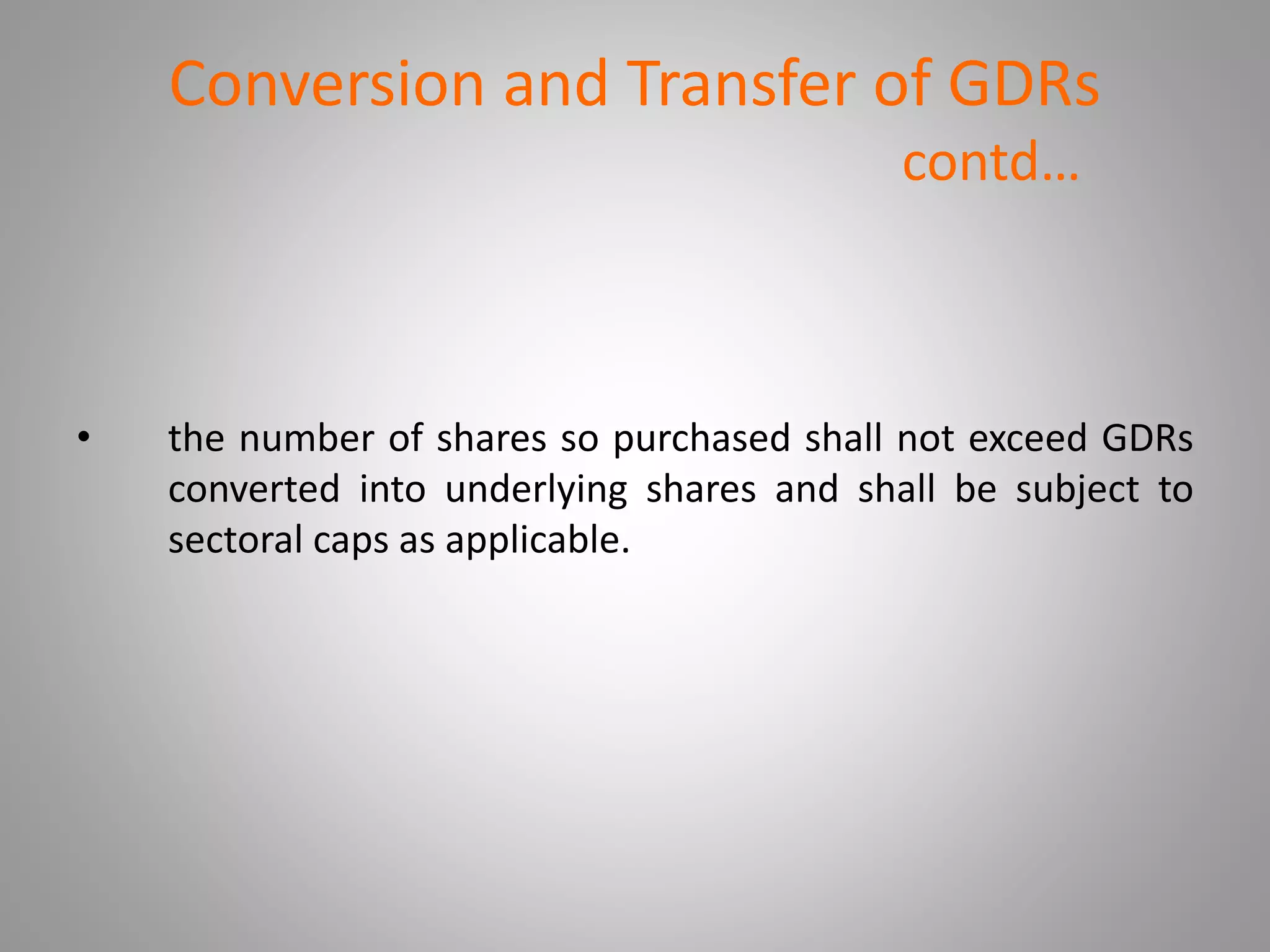 Global depository receipts | PPTX