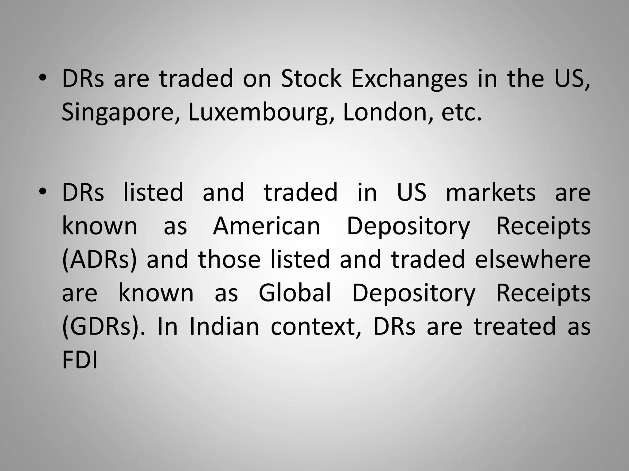 Global depository receipts | PPTX