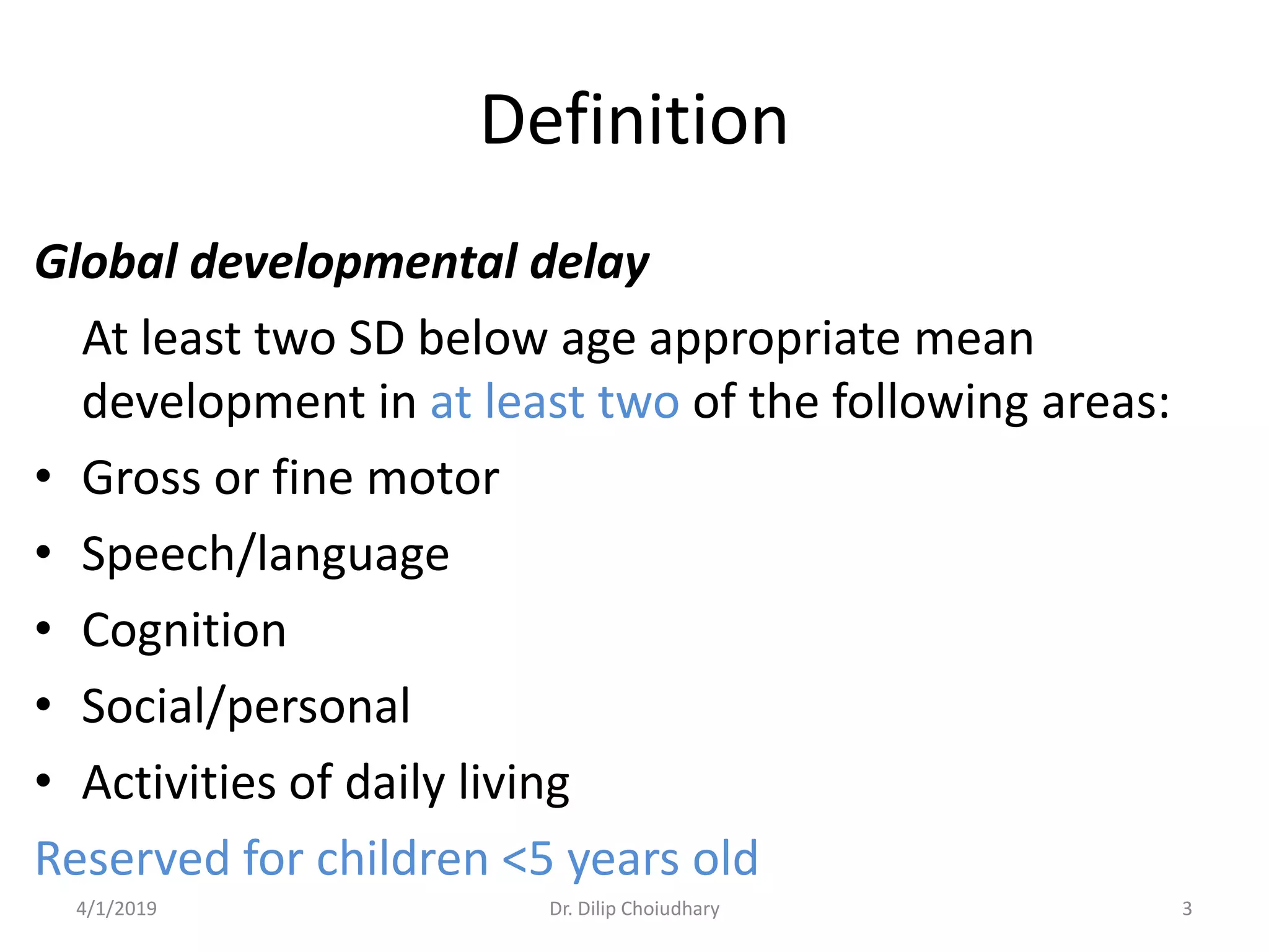 Global developmental delay & Intellectual disability | PPT Global developmental delay & Intellectual disability | PPT