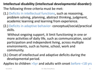 Global developmental delay & Intellectual disability | PPTX