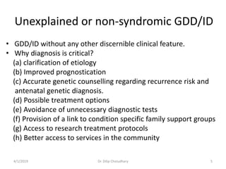 Global developmental delay & Intellectual disability | PPTX