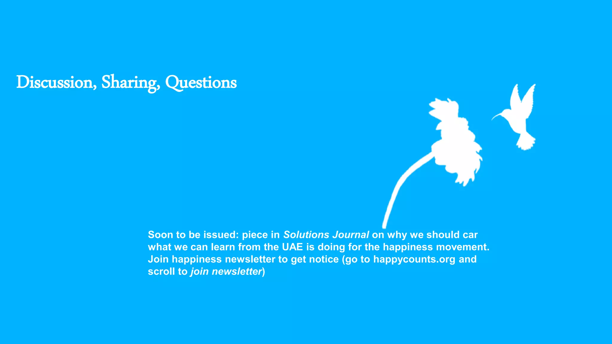 Dialogue for Global Happiness 2018 Update | PPT