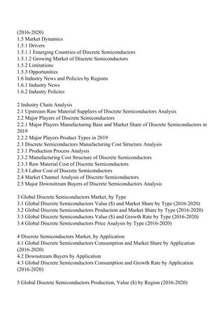 Global discrete semiconductors_markets-futuristic_reports | PDF ...