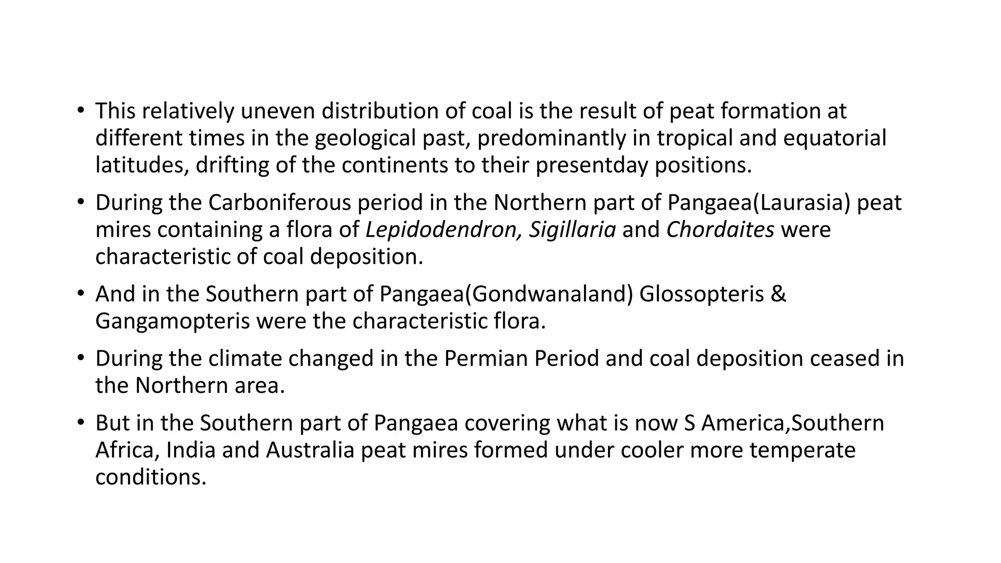 Global distribution of coal | PPTX
