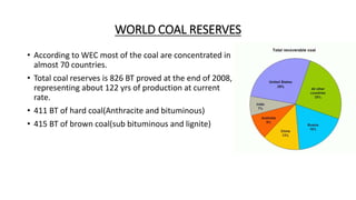Global distribution of coal | PPTX
