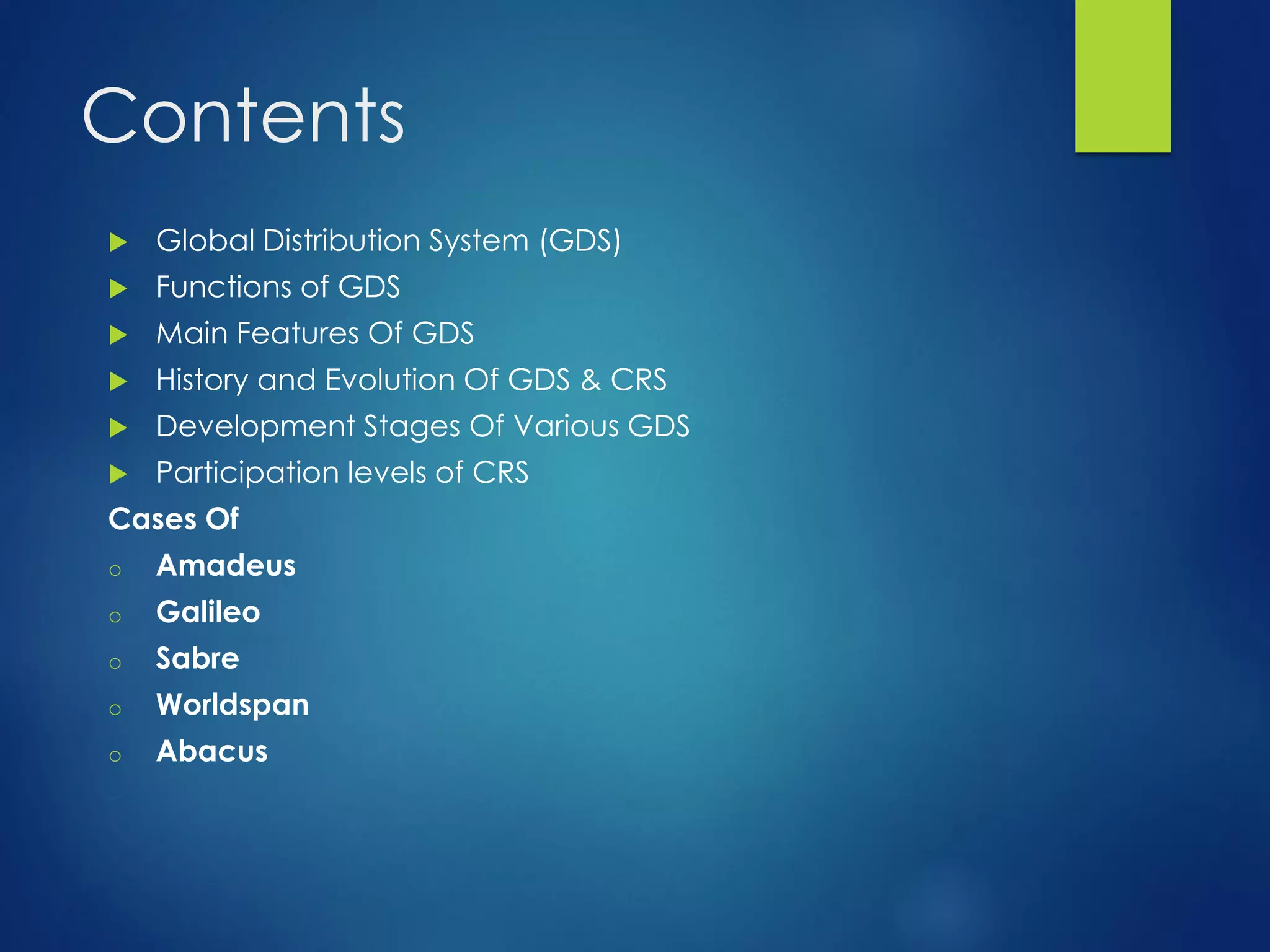 Global distribution system(gds) | PDF