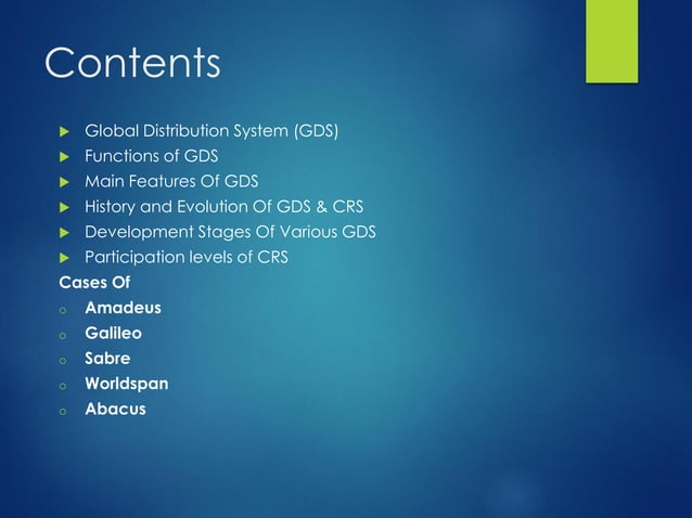 Global distribution system(gds) | PDF