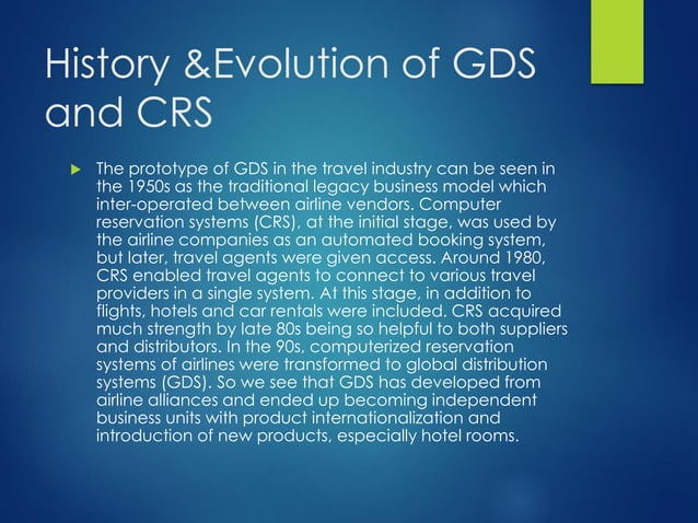 Global distribution system(gds) | PDF