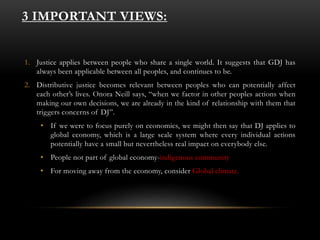 Global distributive justice | PPTX