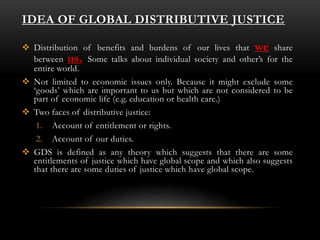 Global distributive justice | PPTX