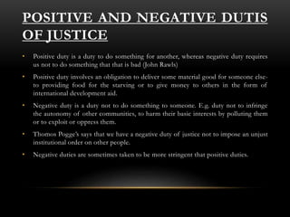 Global distributive justice | PPTX