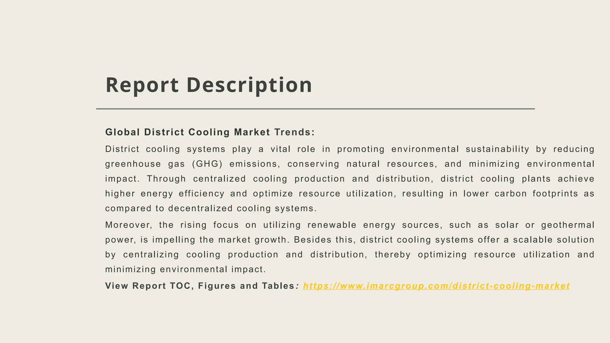 District Cooling Market PPT: Growth, Outlook, Demand, Keyplayer Analysis and Opportunity 2024-32 ...