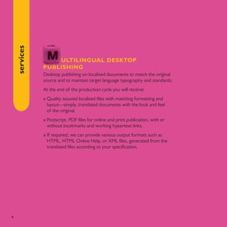 Global Dtp Company Brochure | PDF