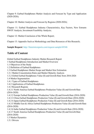 Global earbud headphones_markets-futuristic_reports | PDF