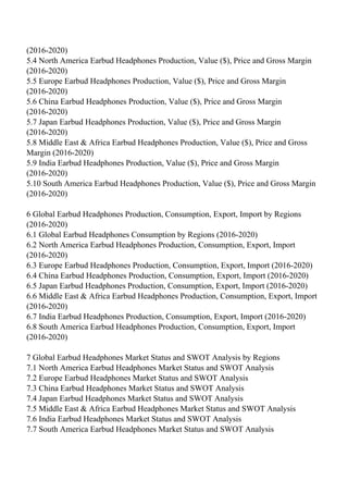 Global earbud headphones_markets-futuristic_reports | PDF