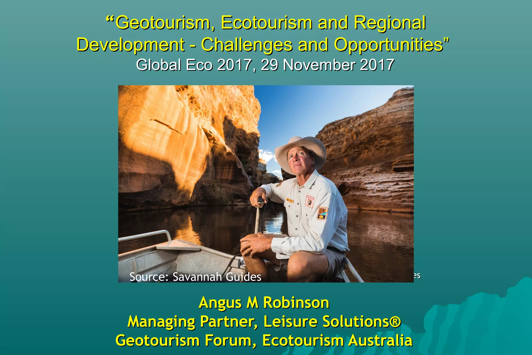 Geotourism, Ecotourism and Regional Development - Challenges and ...