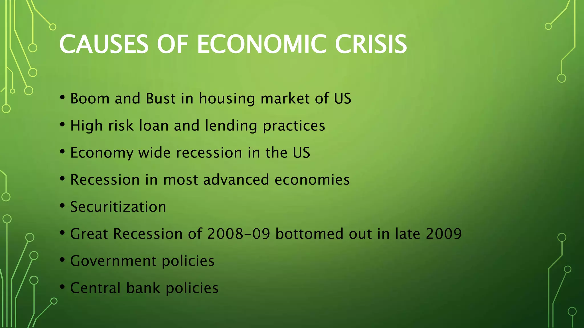 Global economic crisis | PPTX