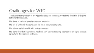 Global Economic Governance and World Trade Organisation | PPTX ...