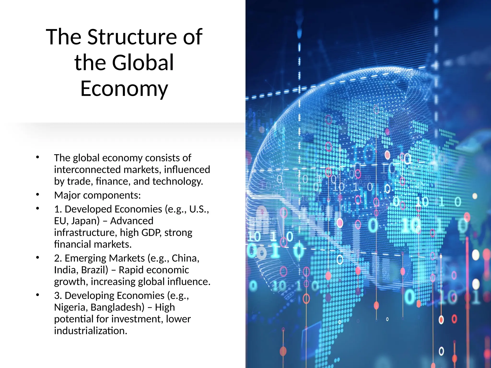 Global economy presentation for students pptx | PPTX