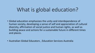 Global education | PPT