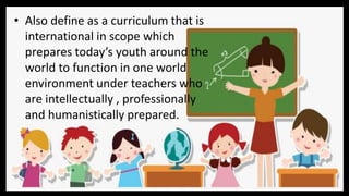 Global education and the global teacher | PPTX