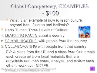 Global education presentation goldsmith | PPT