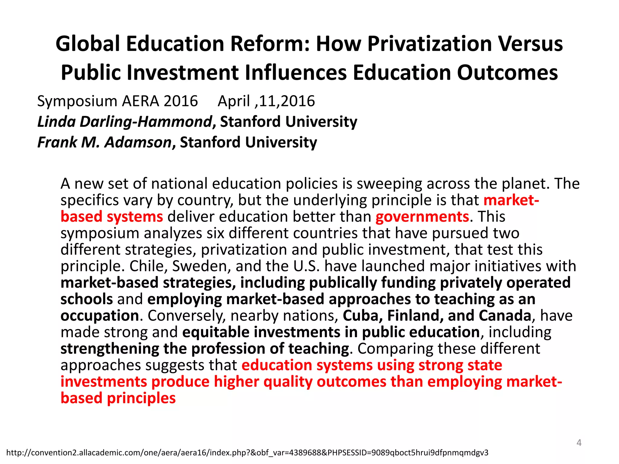 Global education reform | PDF