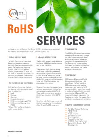 SGS Global Brochure | PDF | Household Supplies | Shopping