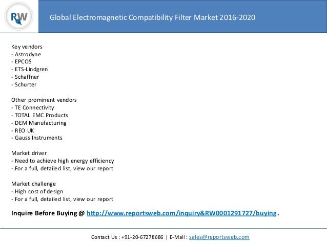Worldwide Electromagnetic Compatibility Filter Market 2016 Trend ...