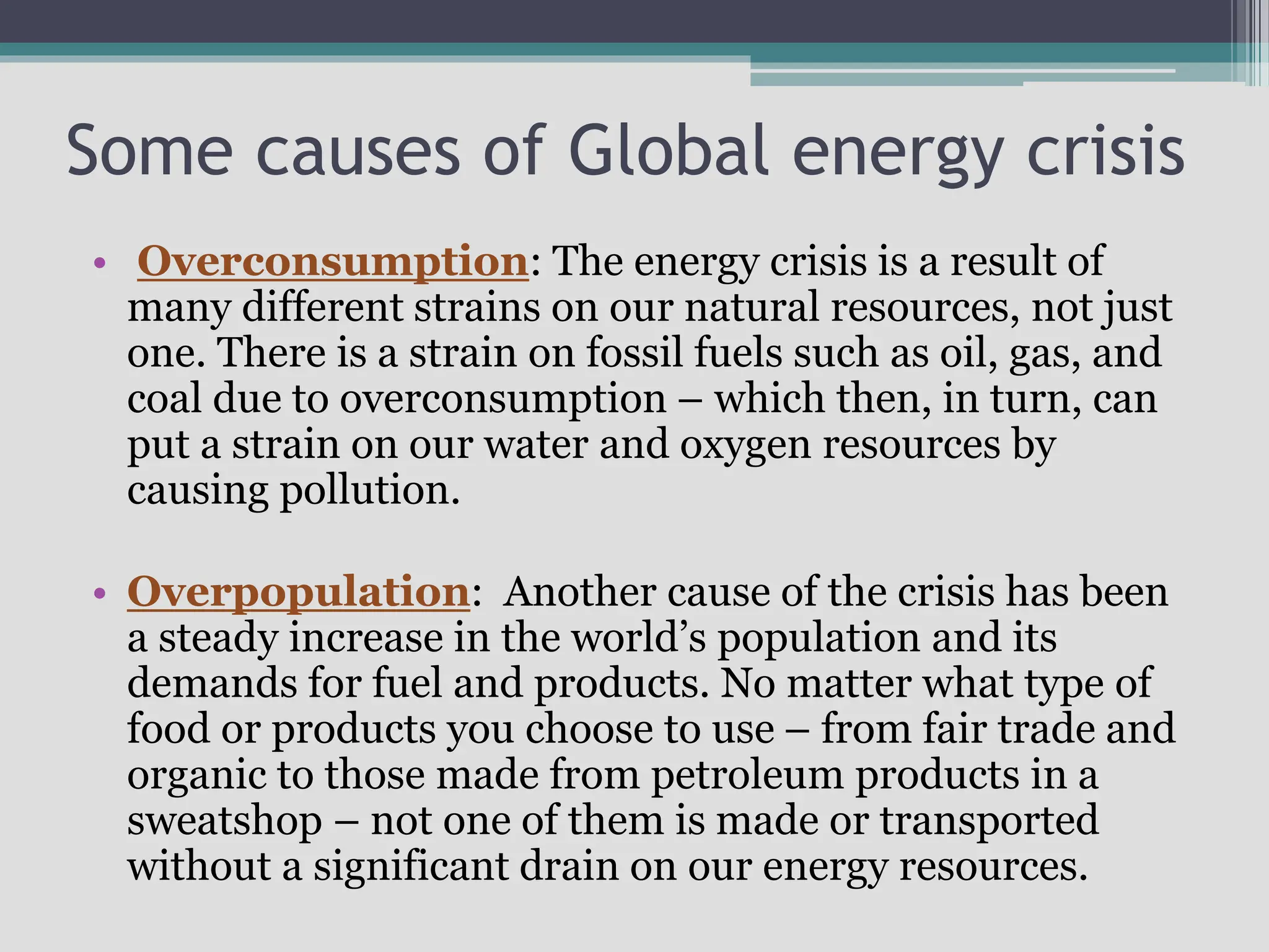 Global Energy Crisis | PPTX