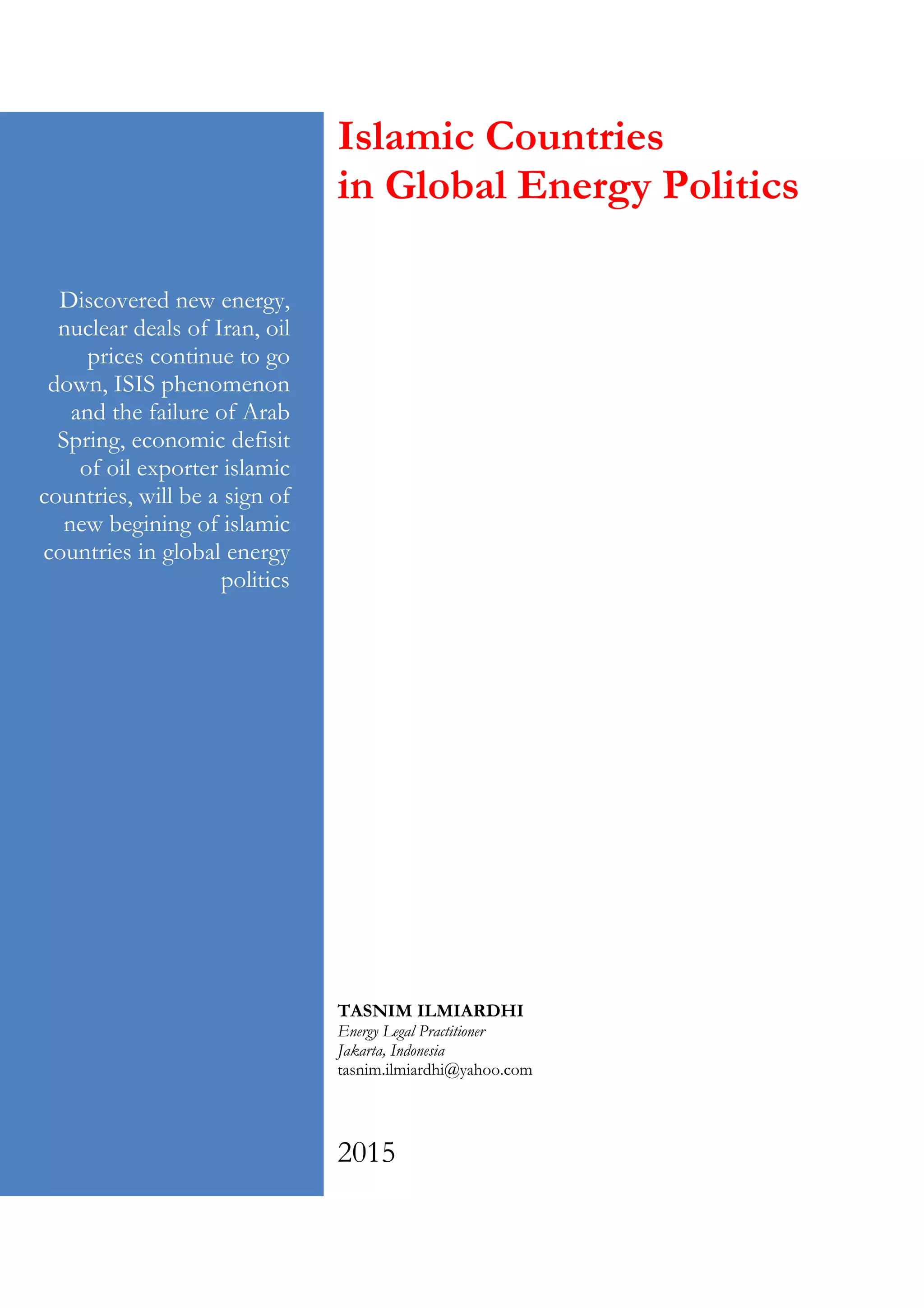 Islamic countries in global energy politics | PDF