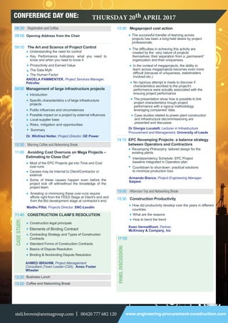 Global EPC Project Management Forum 20-21 APRIL 2017 AMSTERDAM | PDF