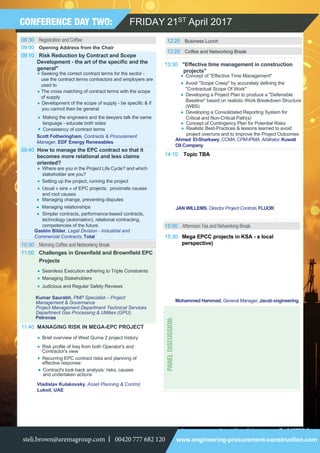 Global EPC Project Management Forum 20-21 APRIL 2017 AMSTERDAM | PDF