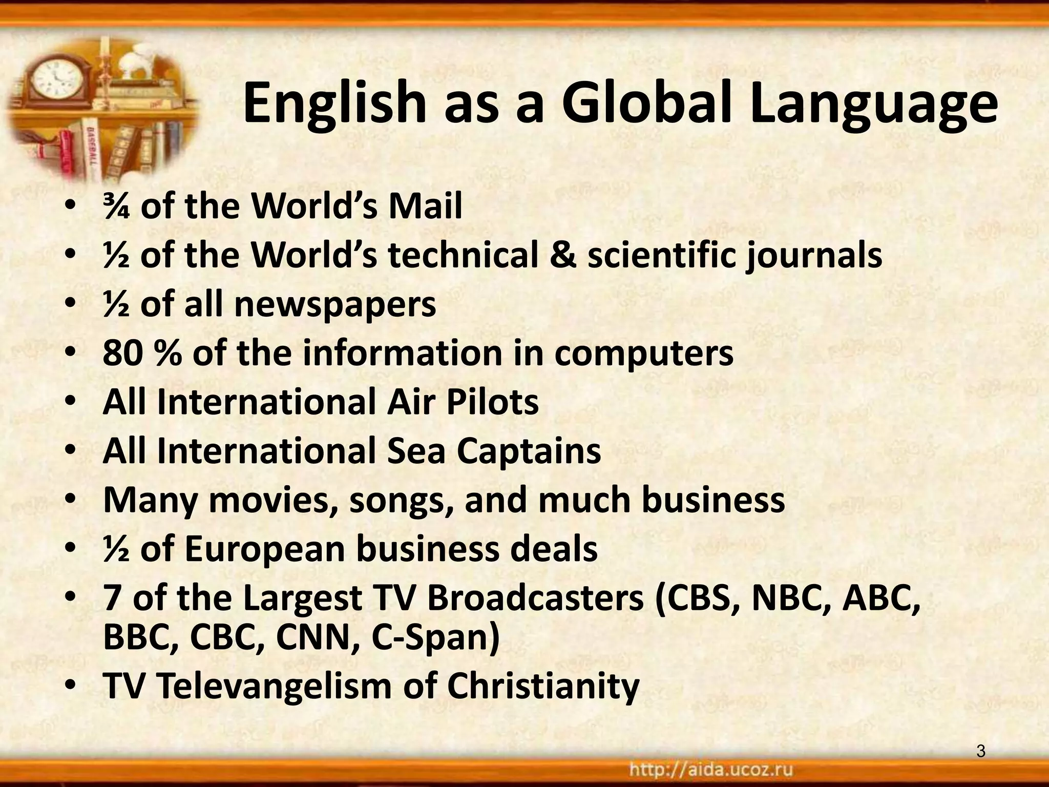 English as a Global Language | PPT