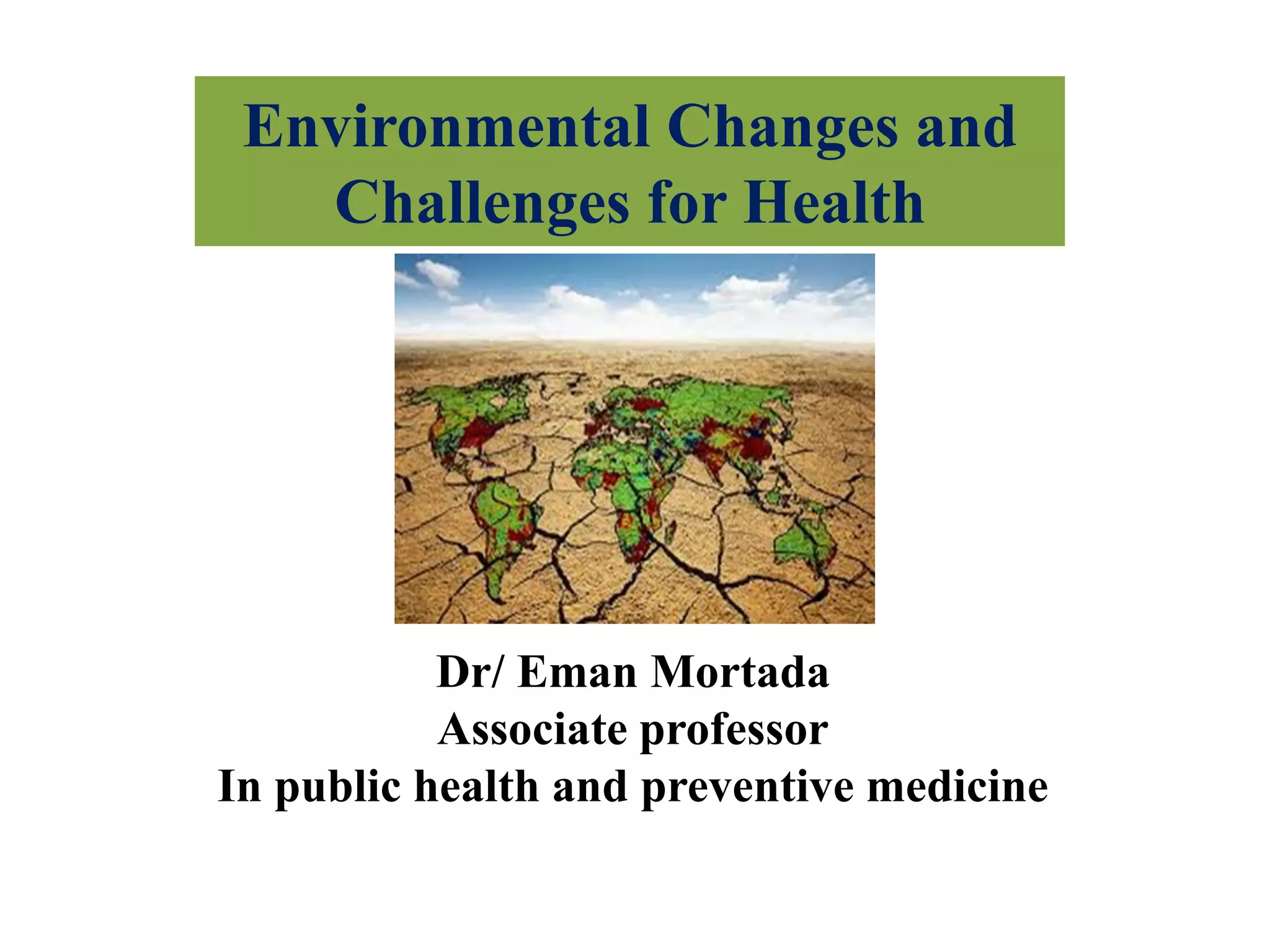 Global environmental changes | PDF