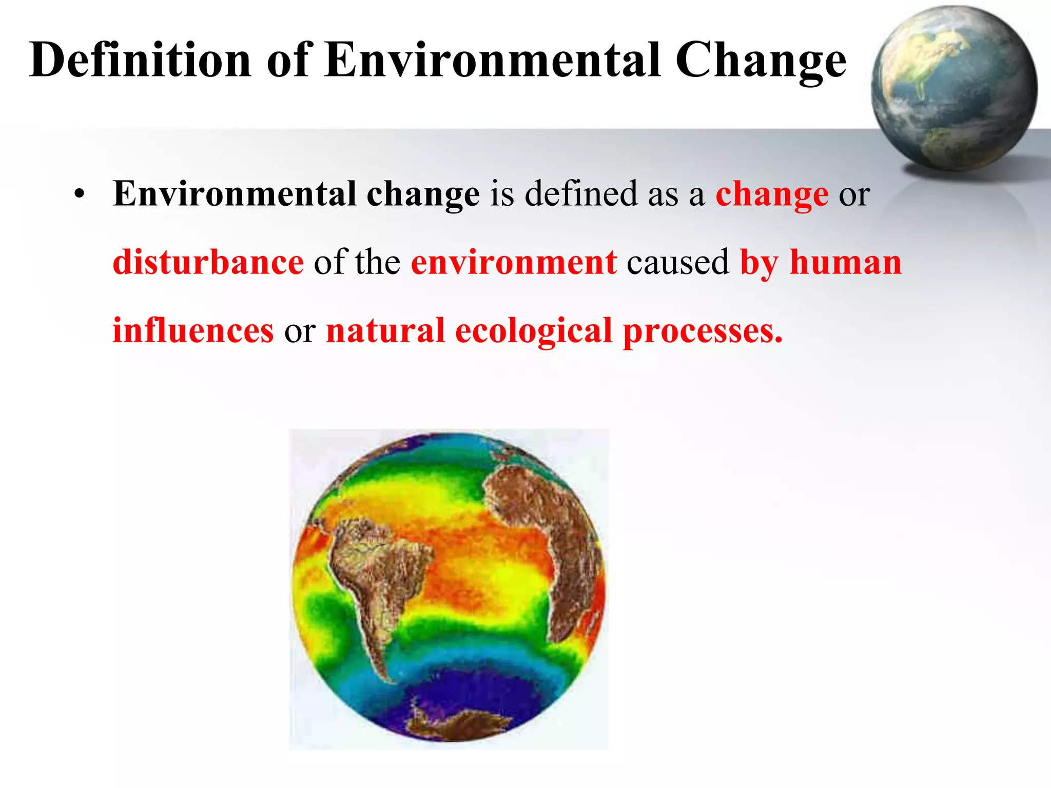 Global environmental changes | PDF