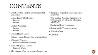 Global environmental concerns | PPTX