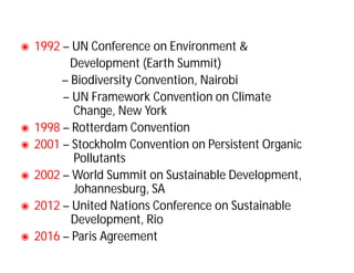 Global Environmental Conventions | PDF